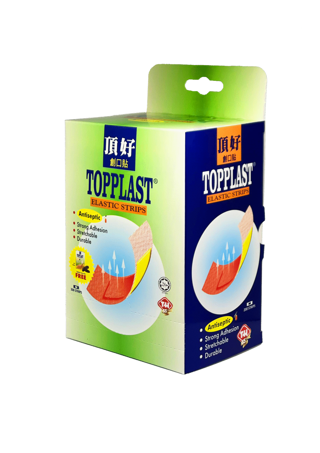 200’s Topplast Antiseptic Elastic Strips - TH Group